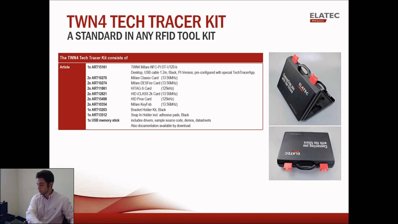 Elatec RFID TechTracer Kit TWN4 MultiTech - YouTube