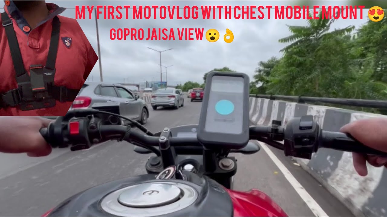 My First MotoVlog with Chest Mobile Mount | Beginner Ride POV - YouTube