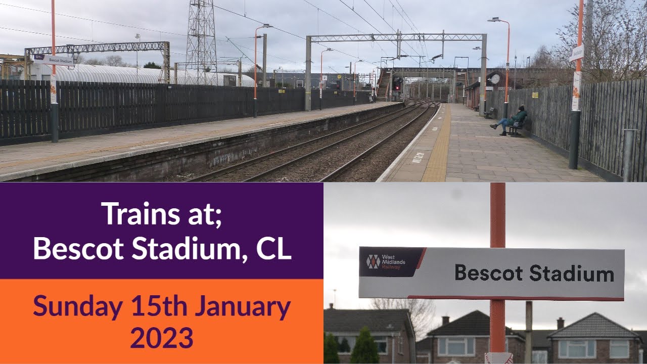 Trains at; Bescot Stadium, CL | Sunday 15th January 2023 - YouTube