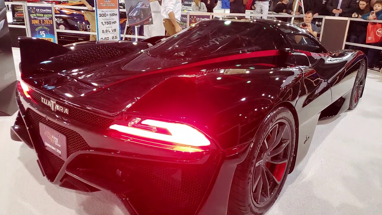 First 1750HP SSC Tuatara Hypercar public debut - YouTube