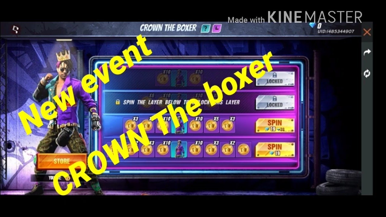 Free fire new event detail Crown The boxer👍👍👍 - YouTube
