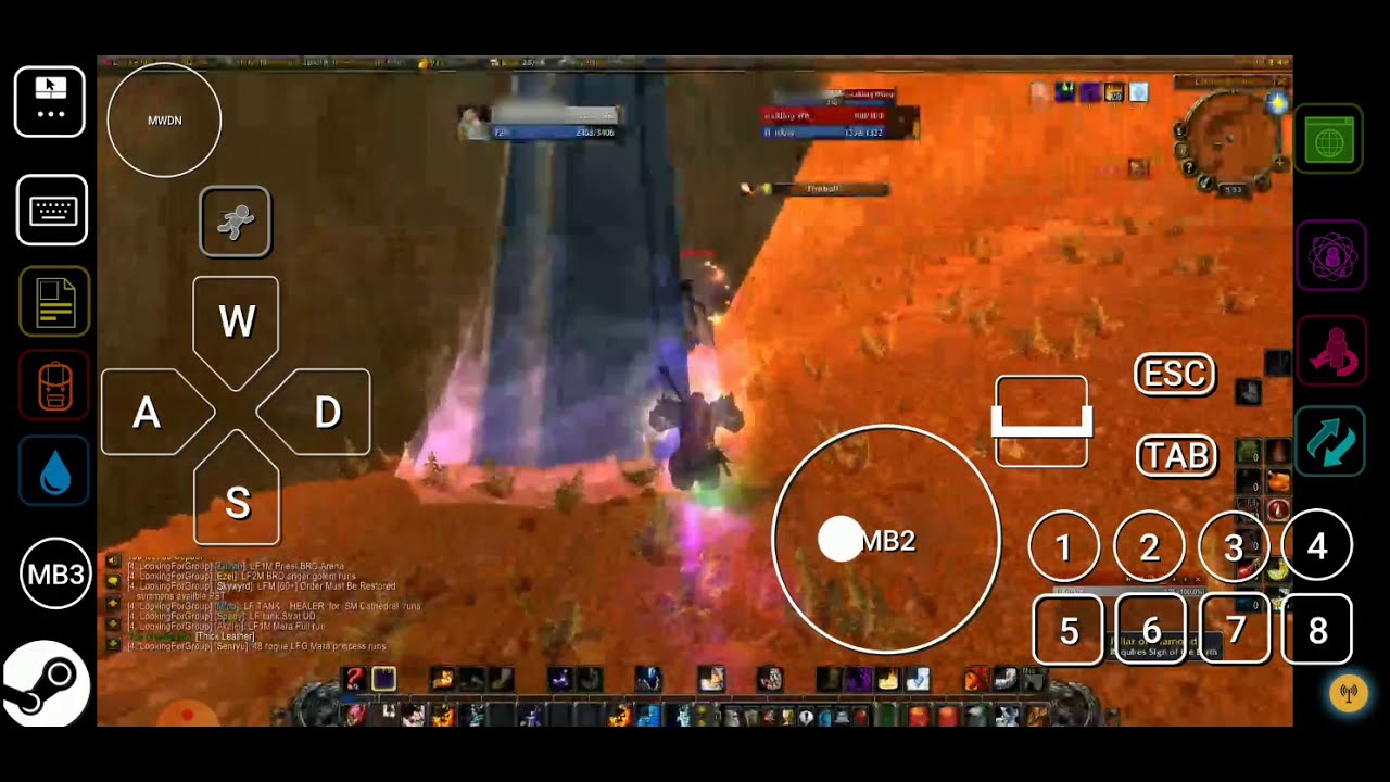 Classic WoW: Mobile via Steam Link - YouTube