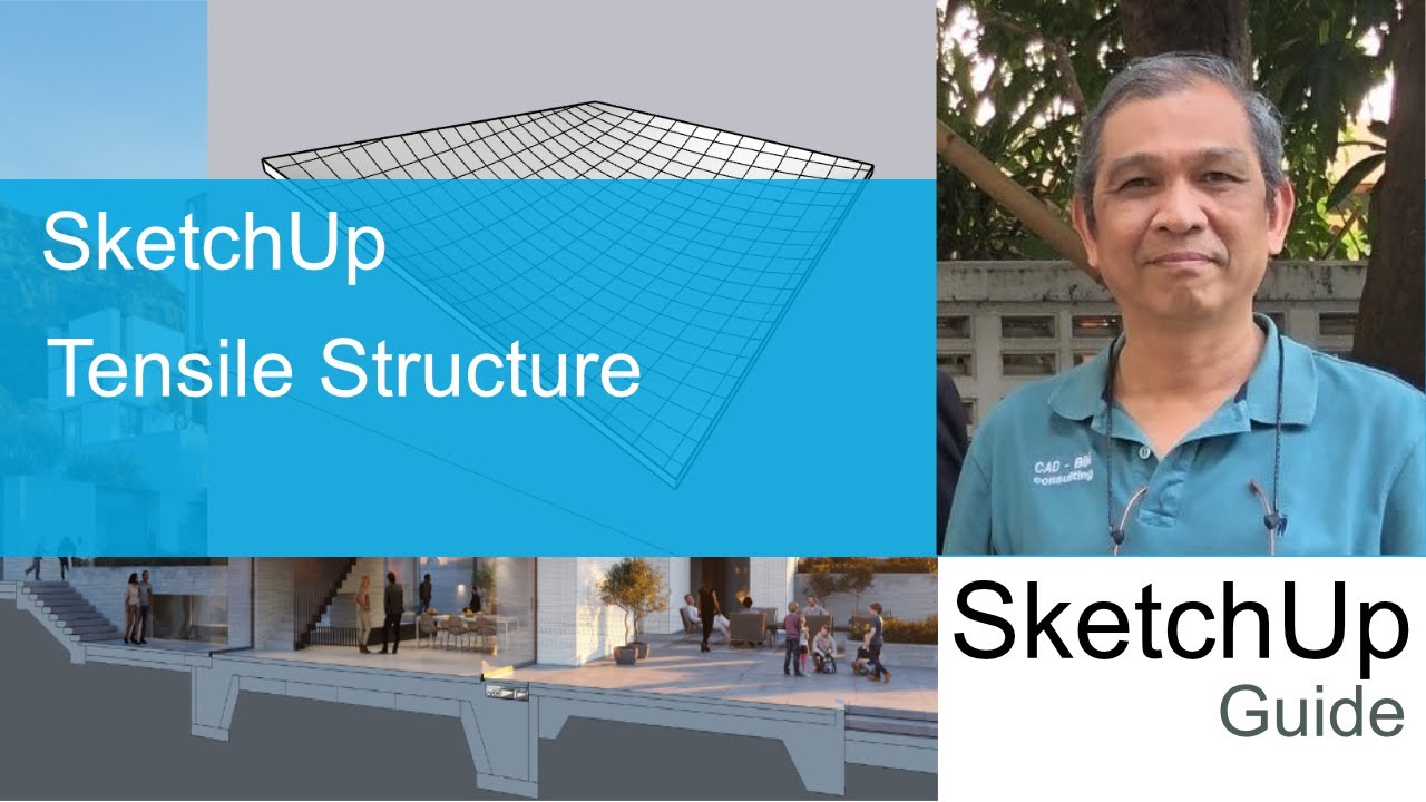 Sketchup Tensile Structure model - YouTube