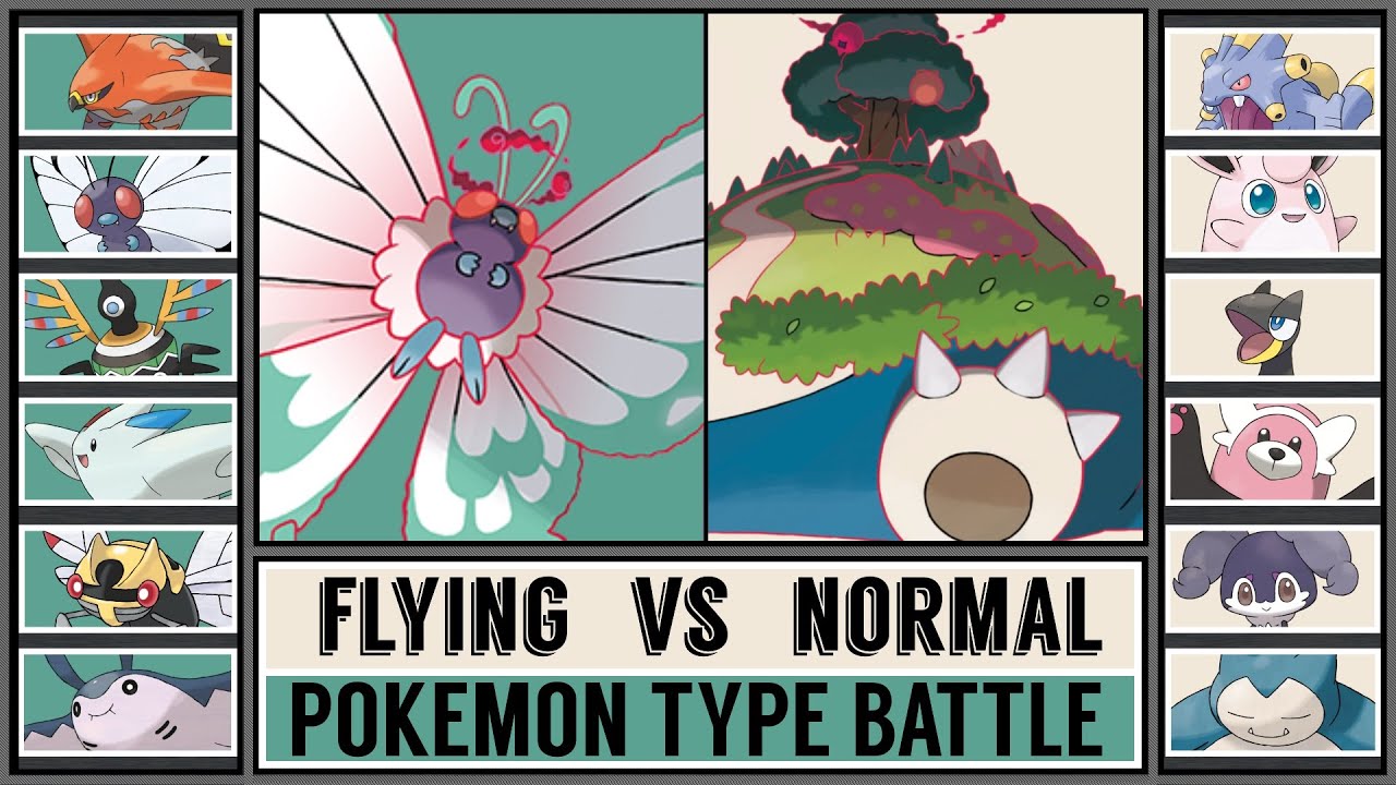 Pokémon Type Battle: FLYING vs NORMAL - YouTube