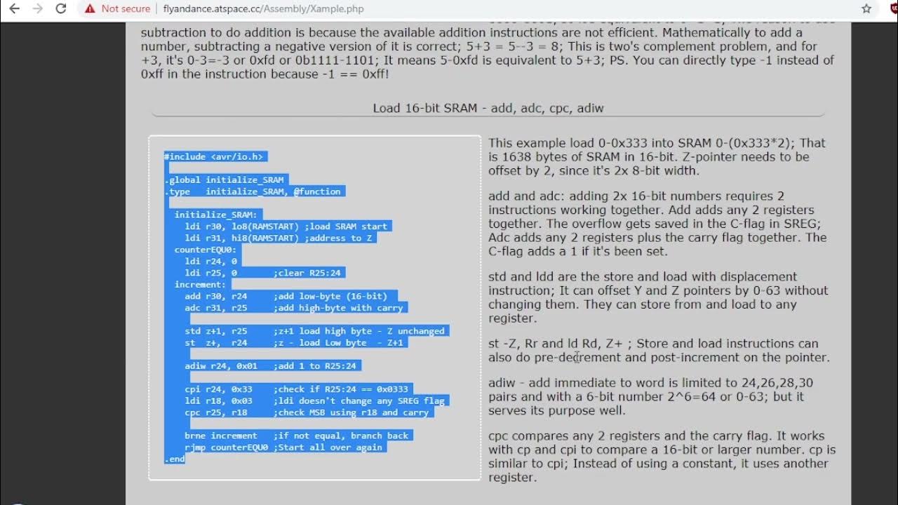 New Xample Page: 12 Advanced AVR-GCC Assembler Assembly Examples - 2024 gas asm - YouTube