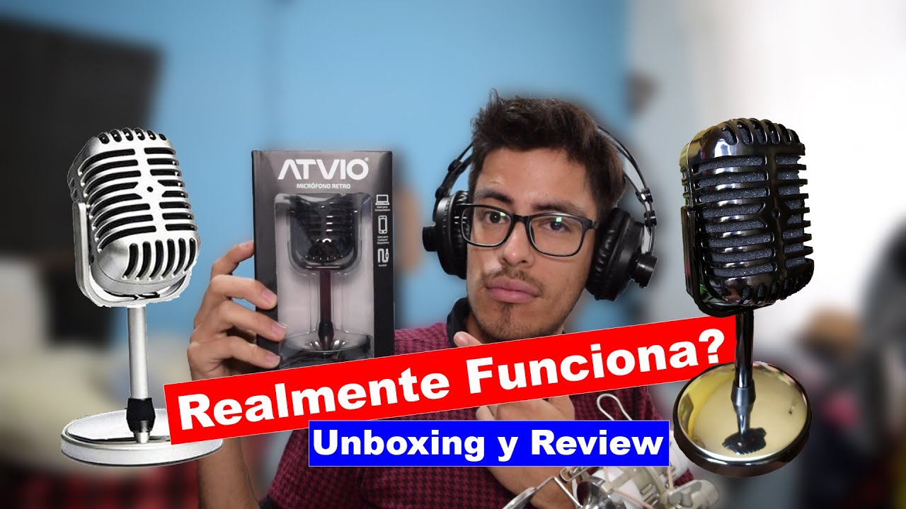 ATVIO Micrófono Retro ó Vintage / unboxing y review - YouTube