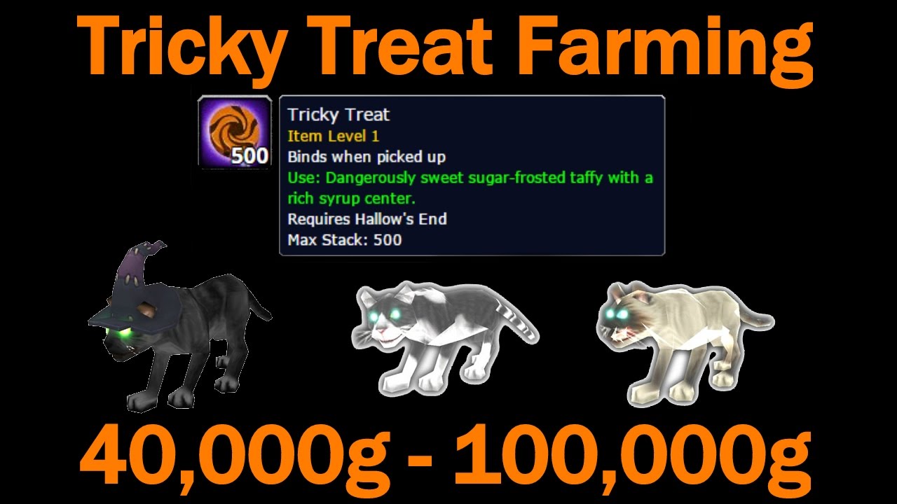 Tricky Treat Farming! 40,000g - 100,000g! 600+ Tricky Treats! - YouTube