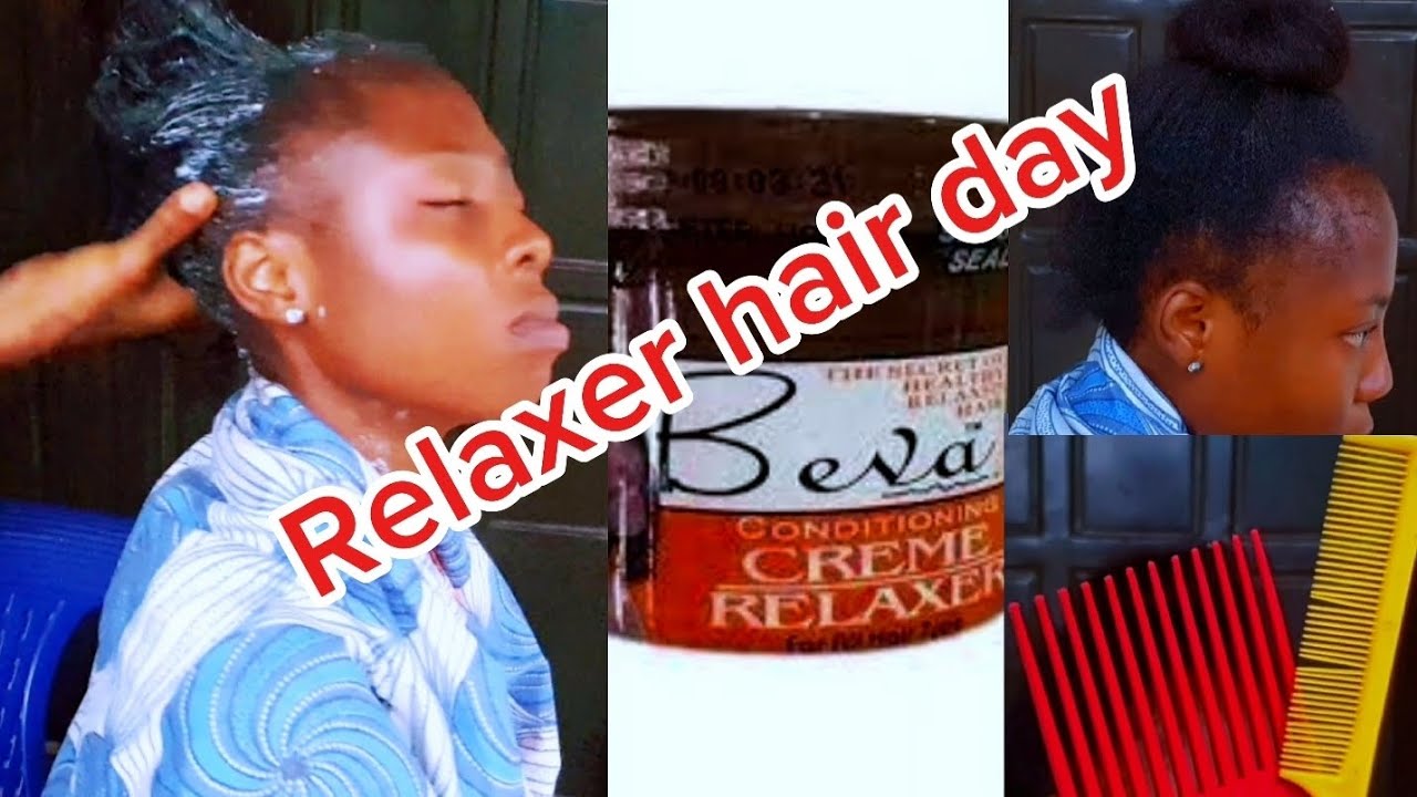Quick tutorial- HOW TO SAFELY RELAX YOUR HAIR LIKE A PRO AT HOME ...