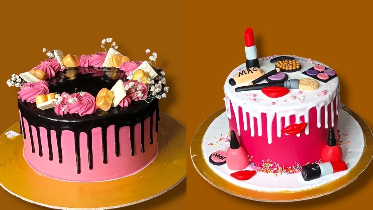 Make up cosmetics box cake | Birthday cake for makeup loves | make up kit cake recipe | makeup ...