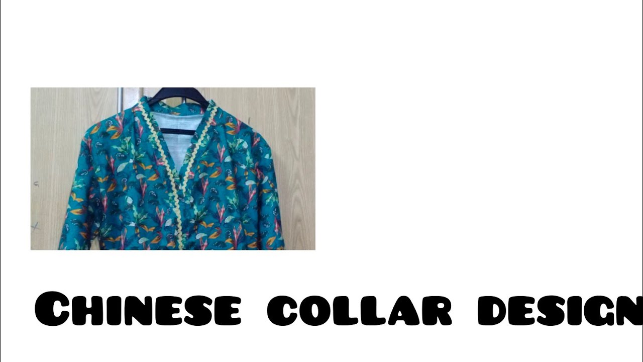 Chinese collar design|easy stitching - YouTube