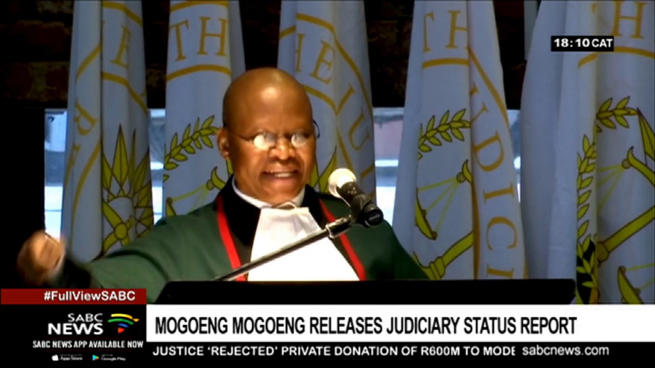 Chief Justice Mogoeng releases Judiciary's annual report - YouTube