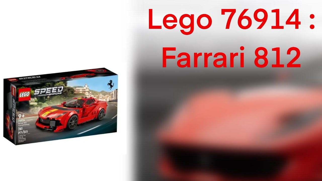 Lego officiel set : Ferrari 812 Compétizion# Lego 76914 instruction et ...