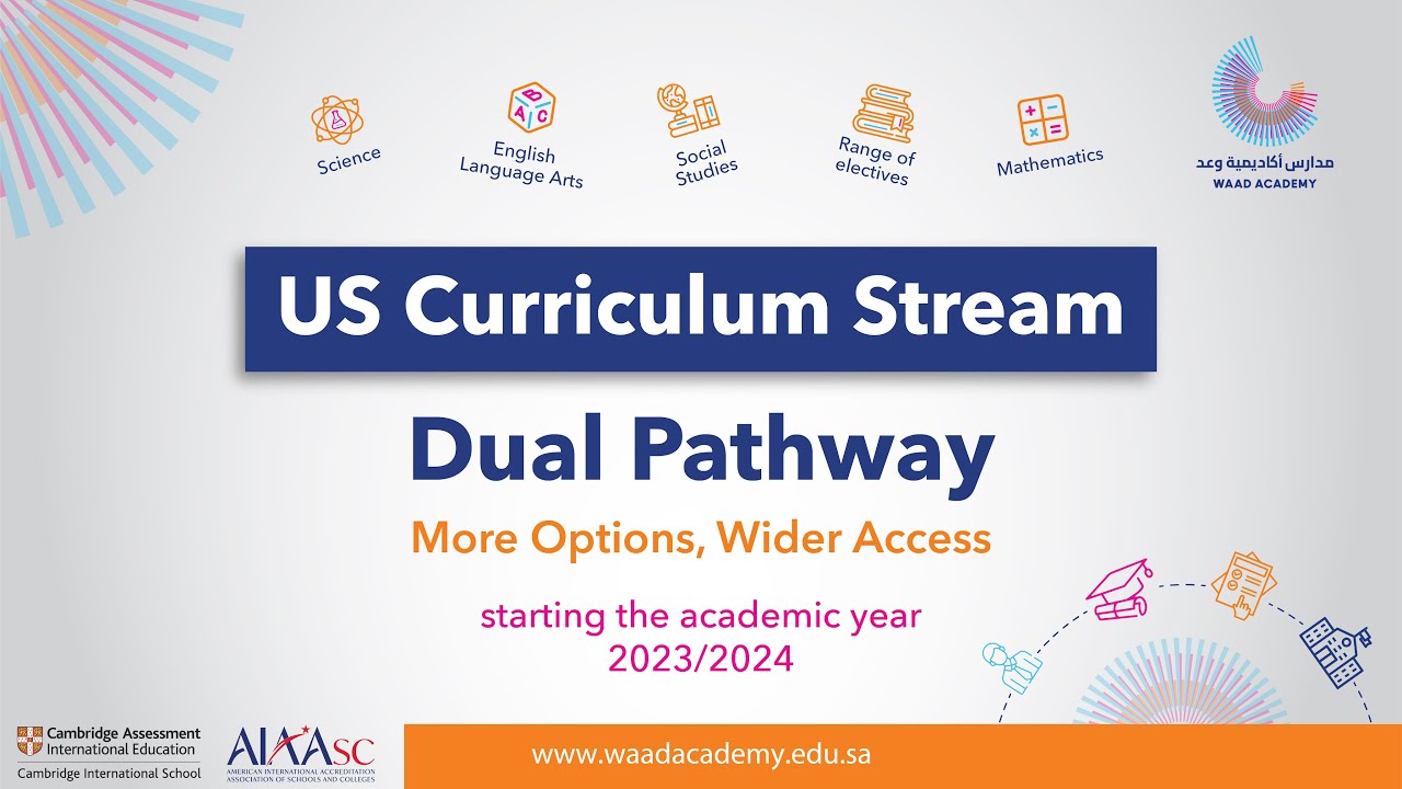 المسار الأمريكي في أكاديمية وعد|| US Curriculum Stream Dual Pathway ...
