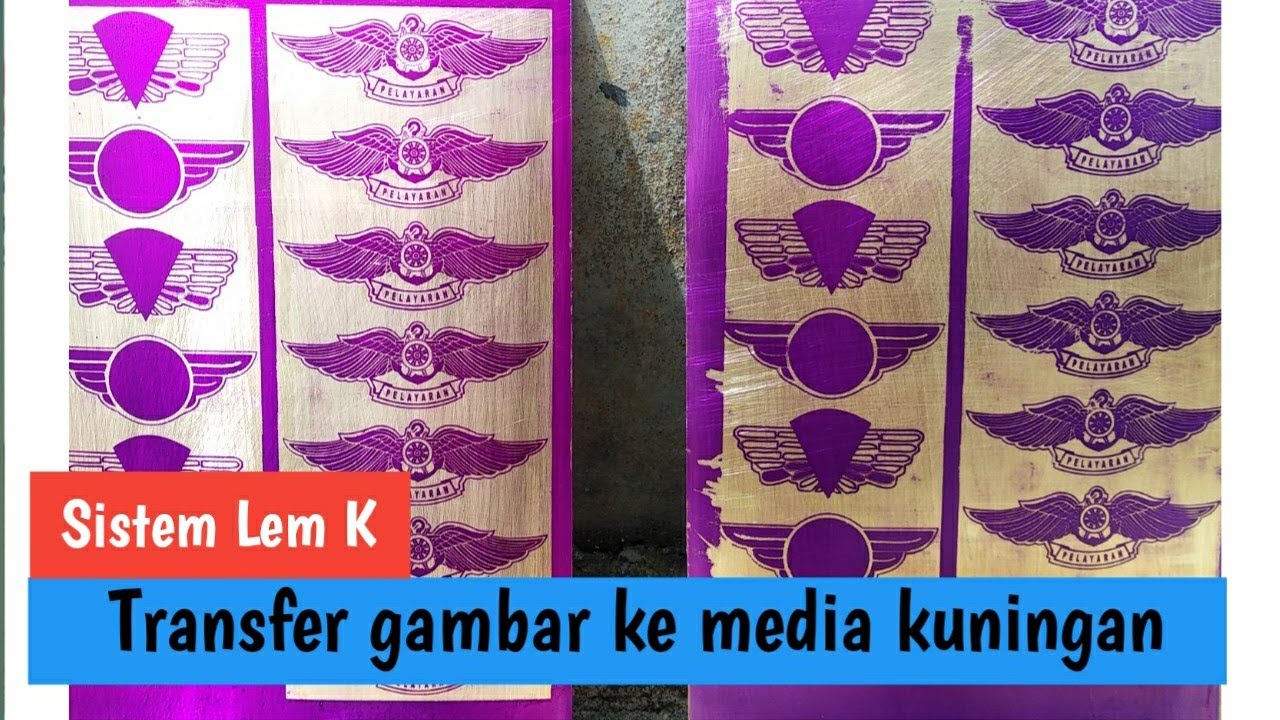 Hasil belajar lem K / Transfer gambar - YouTube