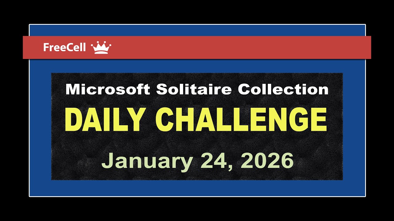 Microsoft Solitaire Collection | Daily Challenge January 24, 2026 ...