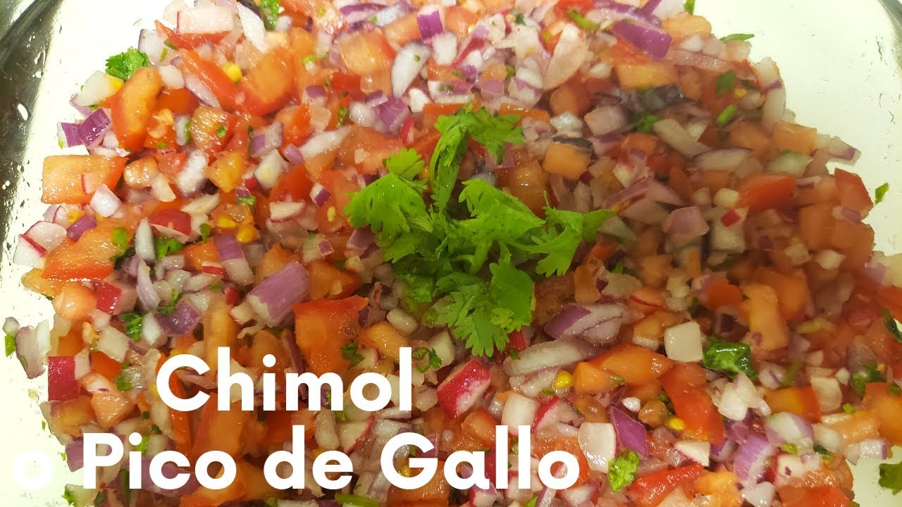 Como hacer Chimol o Pico de Gallo - YouTube