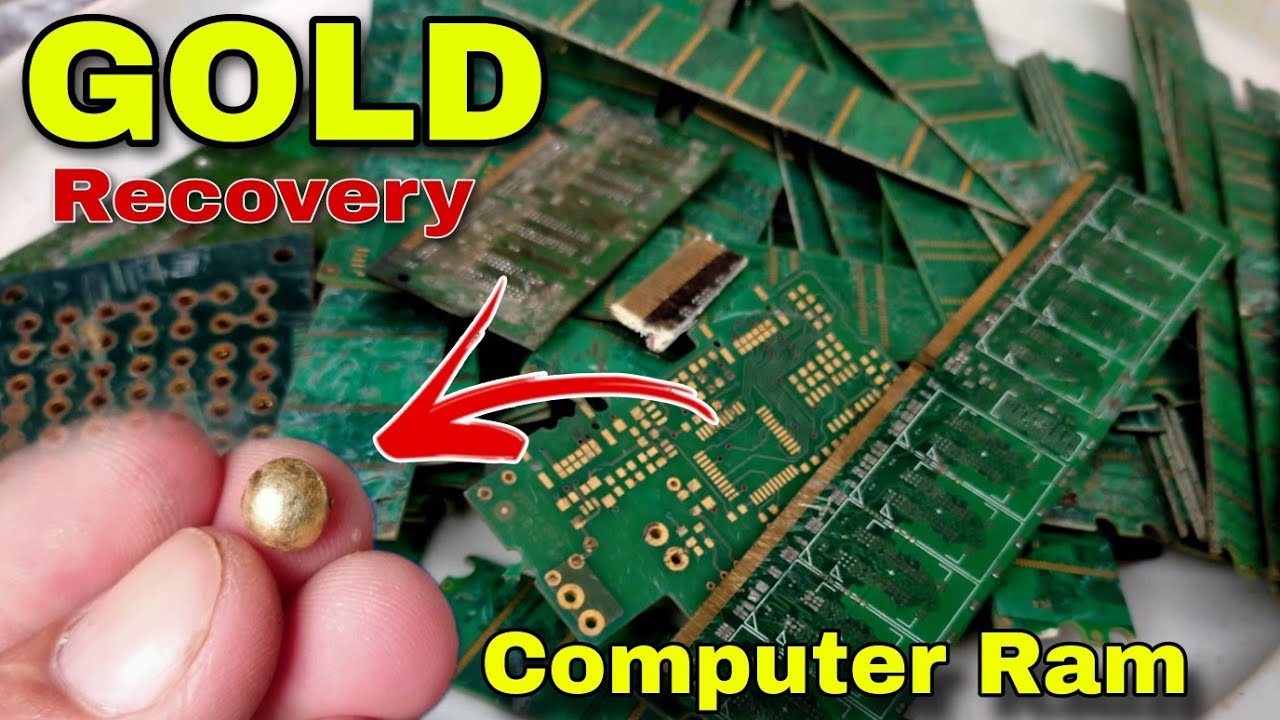 Gold Recovery from Computer Ram /Computer Parts Gold Recovery #business ...