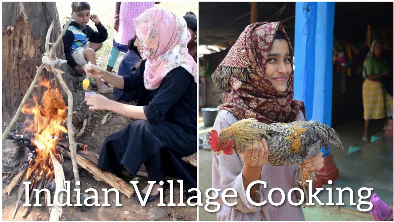 Indian Village Cooking |Otudoor cooking| Barbeque Chicken No Utensils ...