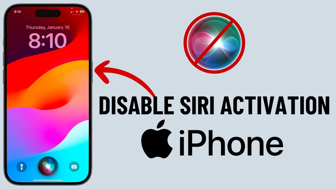 How to Stop or Disable Side Button Activation for Siri on iPhone (2025 ...
