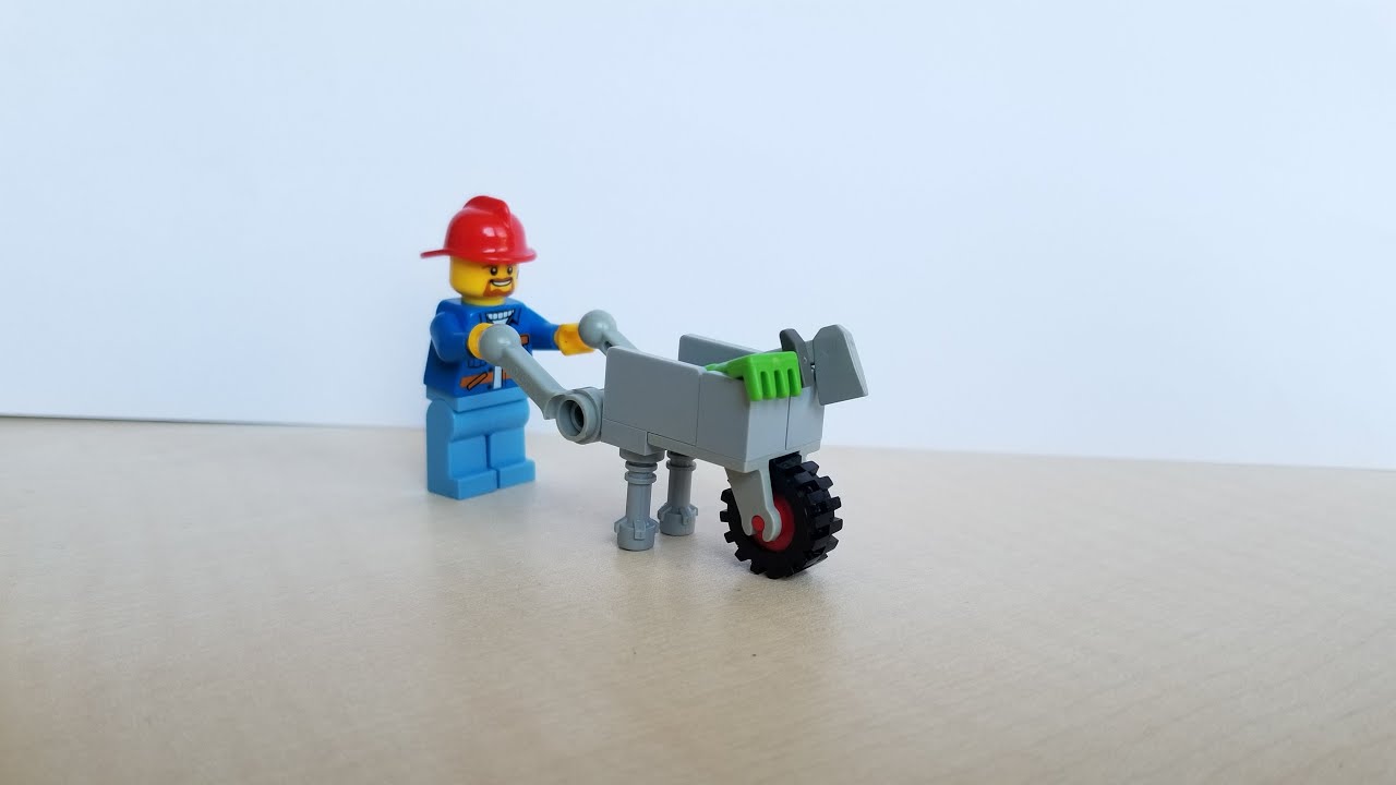 How To Build Mini Lego wheelbarrow (DIY) - YouTube