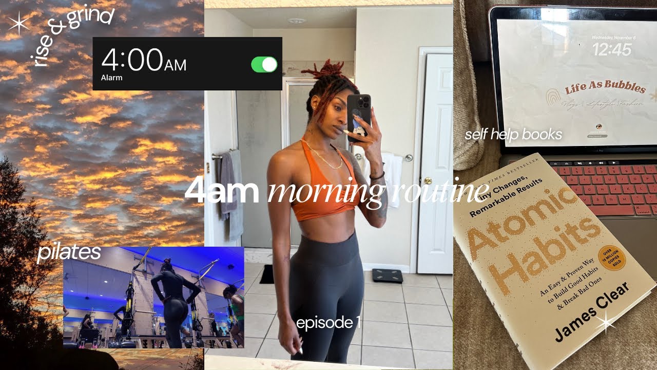 4am Realistic + Productive Morning Routine | Life Changing Habits - YouTube