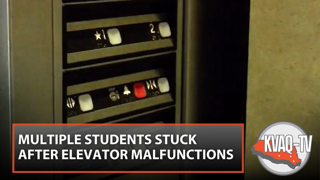Multiple students stuck after elevator malfunctions - YouTube