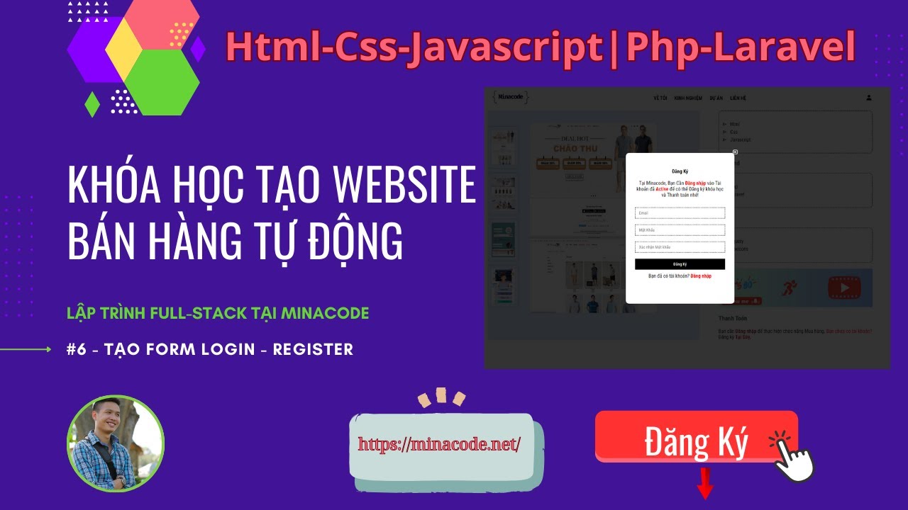 Khóa học tạo Website Bán hàng tự động với Html, Css, Javascript, Php ...