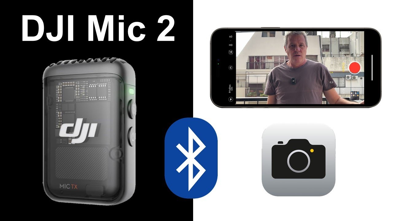 DJI Mic 2 Bluetooth con la APP Camara del iPhone - YouTube