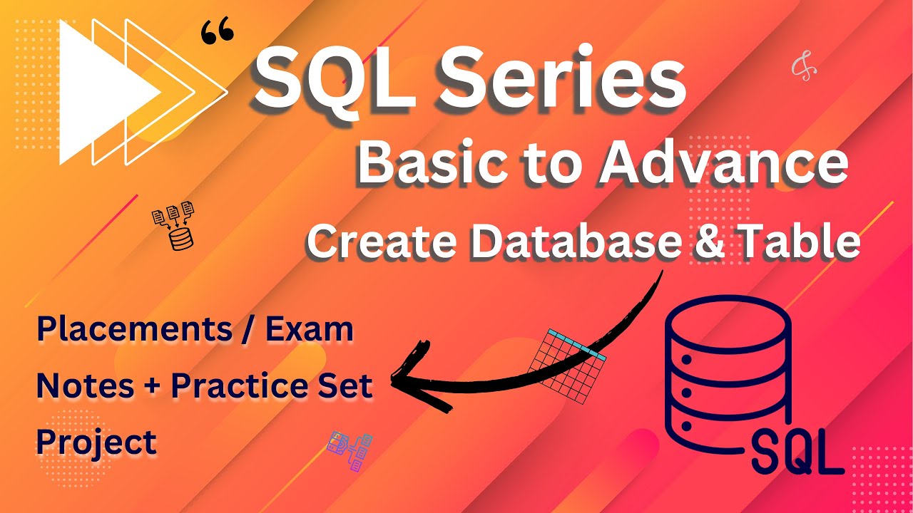 SQL Series Basic to Advance | L-5 Creating Database & Table in SQL Server - YouTube
