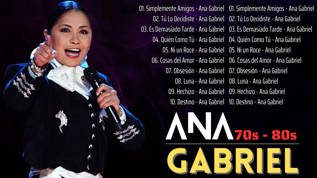 Ana Gabriel 10 Grandes Exitos No Entiendo, Tú Lo Decidiste, No Te Hago ...