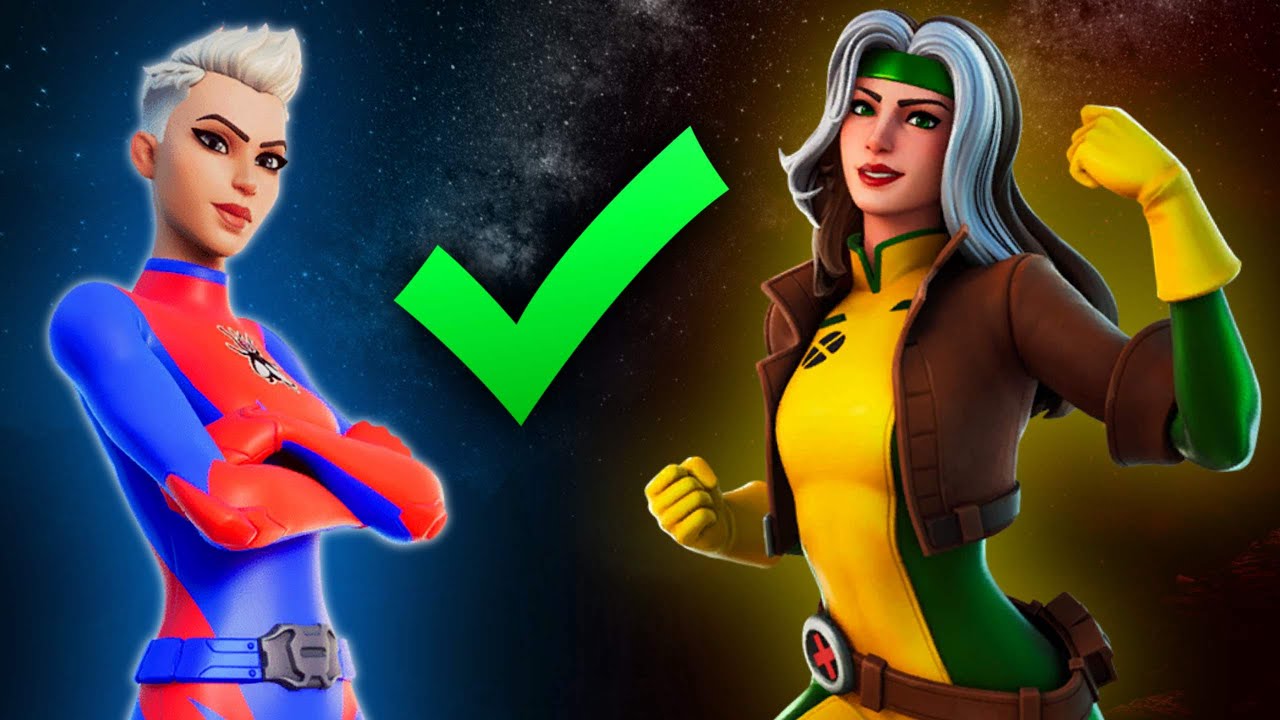 ROGUE from TEMU?! How to make ROGUE from the XMEN in FORTNITE! EPIC ...