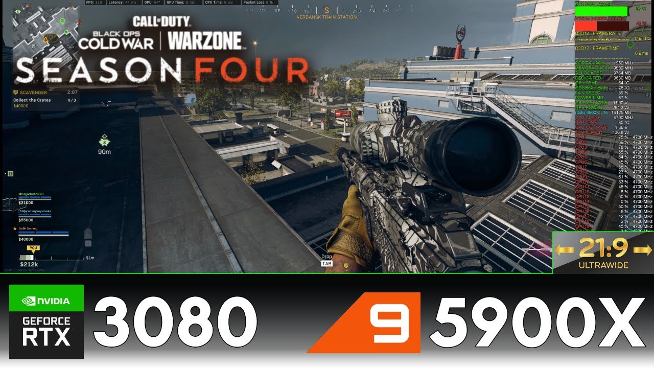 Call Of Duty: Warzone | RTX 3080 Max Settings | Ryzen 9 5900X ...