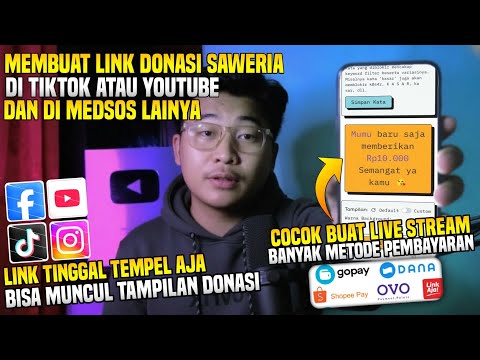Begini Cara Membuat Link Donasi Saweria cara meletakkan link saweria di tiktok atau di media sosial