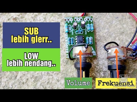 Cara menambah frekuensi pada filter subwoofer - YouTube