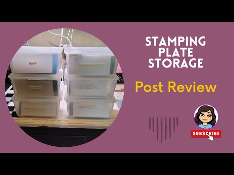 Post Review / How I Store My Stamping Plates - YouTube