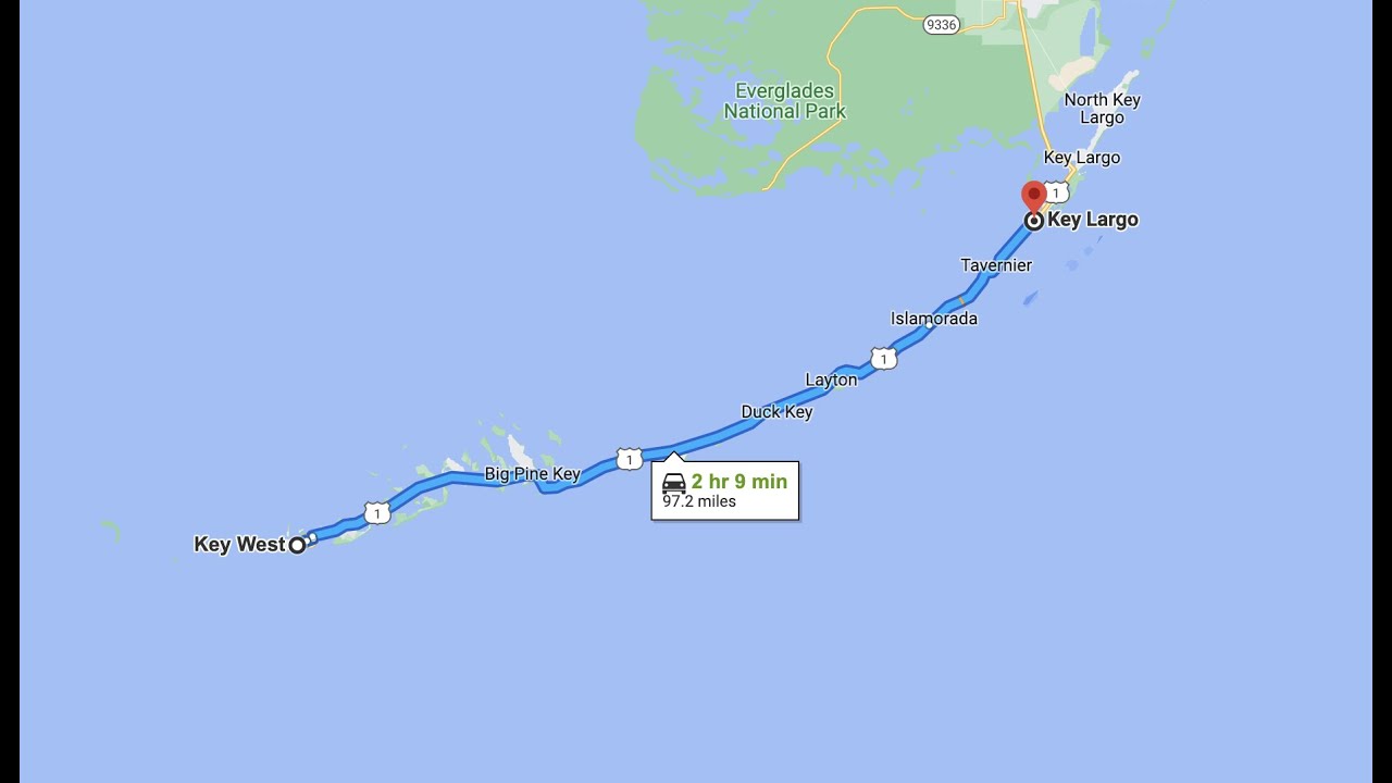 KEY WEST TO KEY LARGO IN 13 MINUTES – FLORIDA KEYS TIMELAPSE – VAN LIFE ...