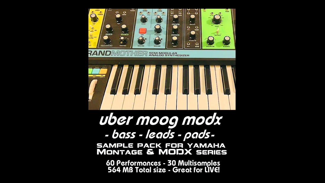 Uber Moog MODX Single Performances Yamaha Montage Sample Pack Demo ...