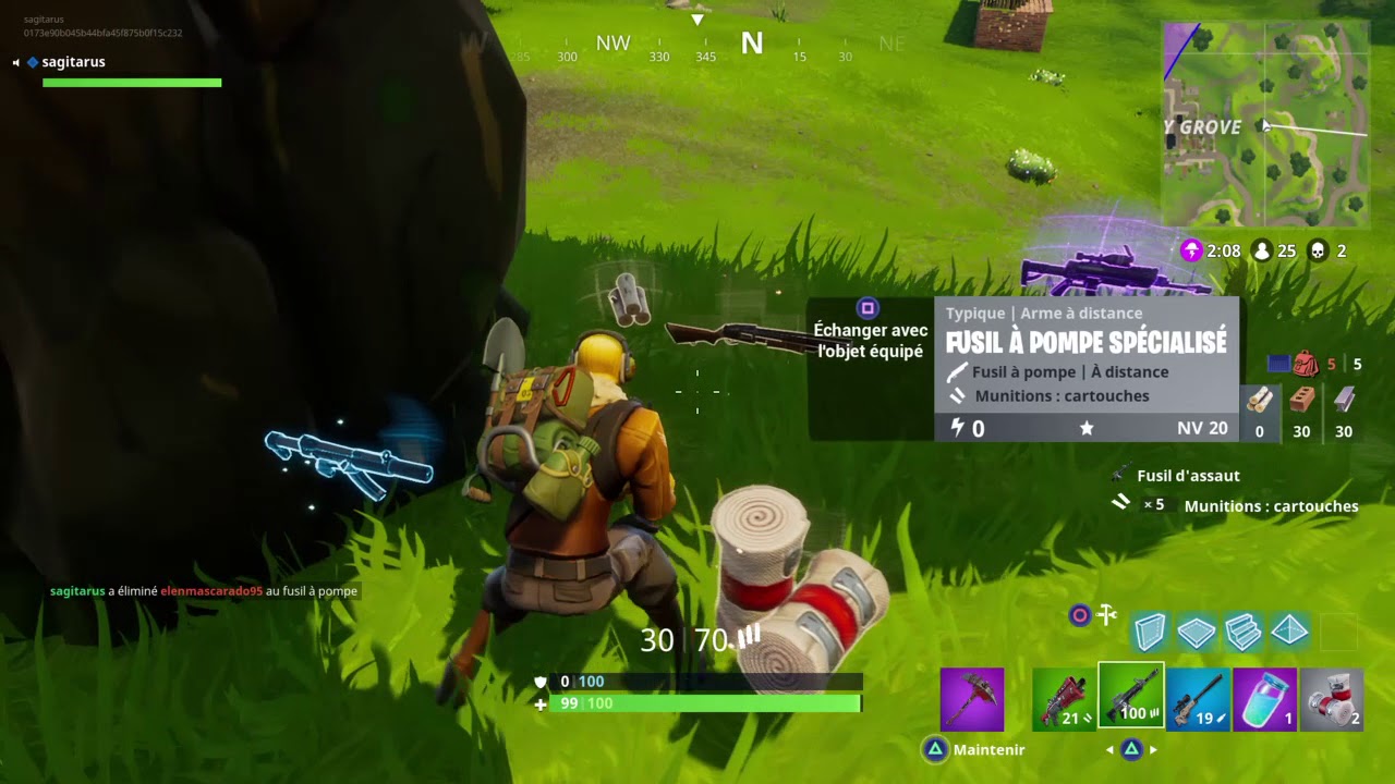 Fortnite 60 coller de dos stop degat aleatoire - YouTube