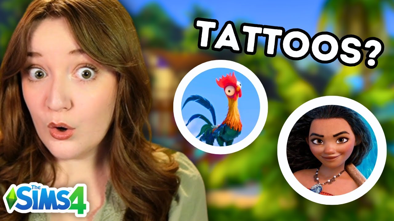 Building a MOANA inspired Tattoo Studio in the Sims 4 - YouTube