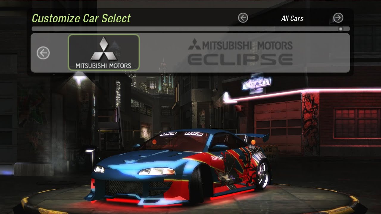 Need for Speed: Underground 2. Mitsubishi Eclipse GS-T customization and race. - YouTube