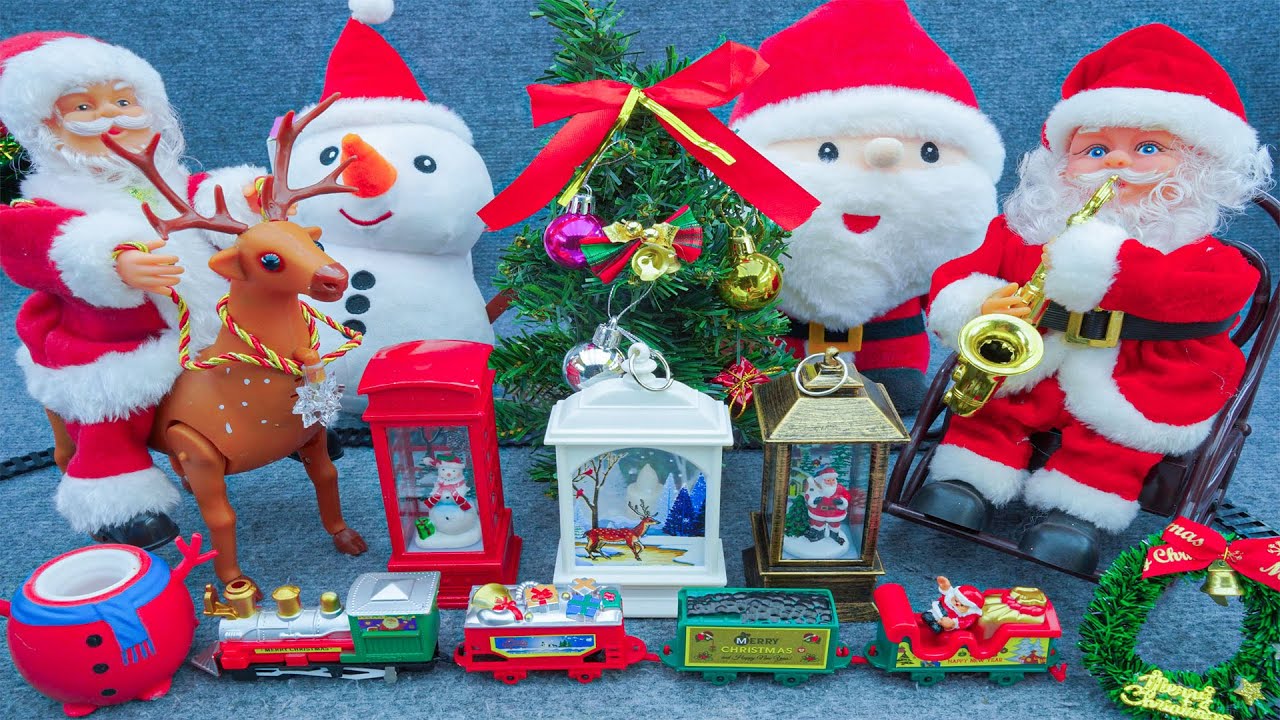15 Minutes Satisfying with Unboxing Christmas Santa Claus Climbing Toys ...