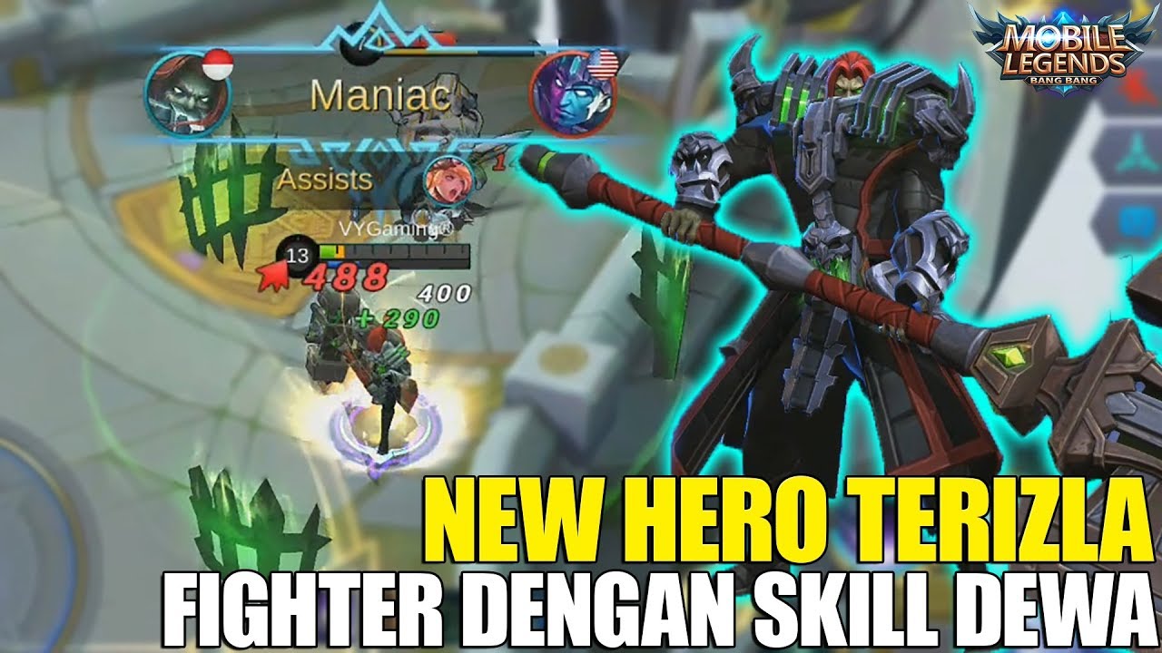 NEW HERO TERIZLA - FIGHTER DENGAN SKILL YANG MENGERIKAN BISA JADI META ...