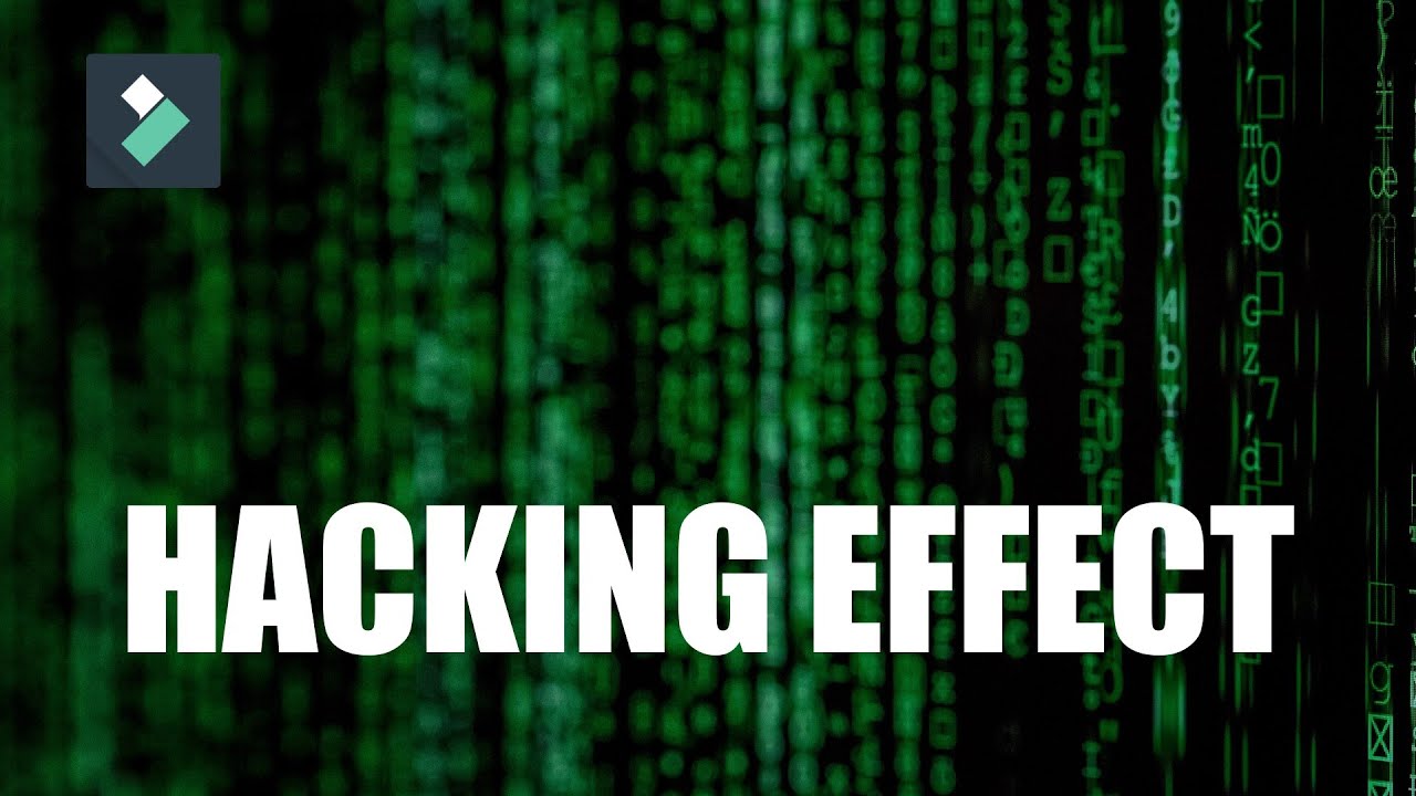 Hacking Effect | Wondershare Filmora X | (Tutorial) - YouTube