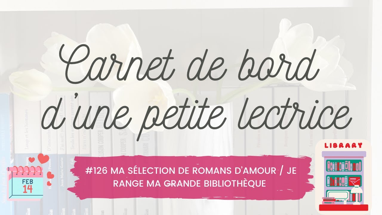 Carnet de bord #126 Ma sélection de romans d'amour / Je range ma grande ...