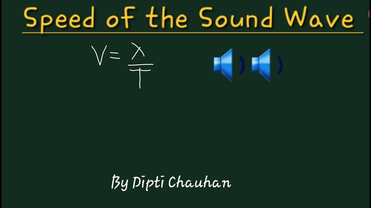 Speed of the sound #characteristics of the sound wave - YouTube