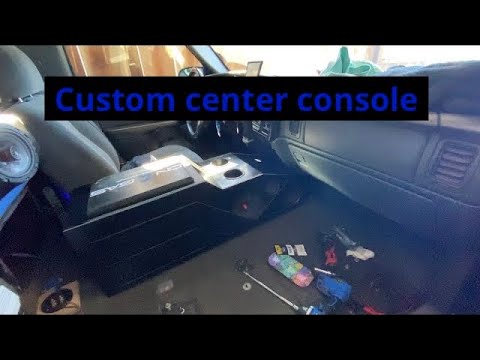 Part 1 Custom Center Console for my ds18 speakers nbs Silverado - YouTube