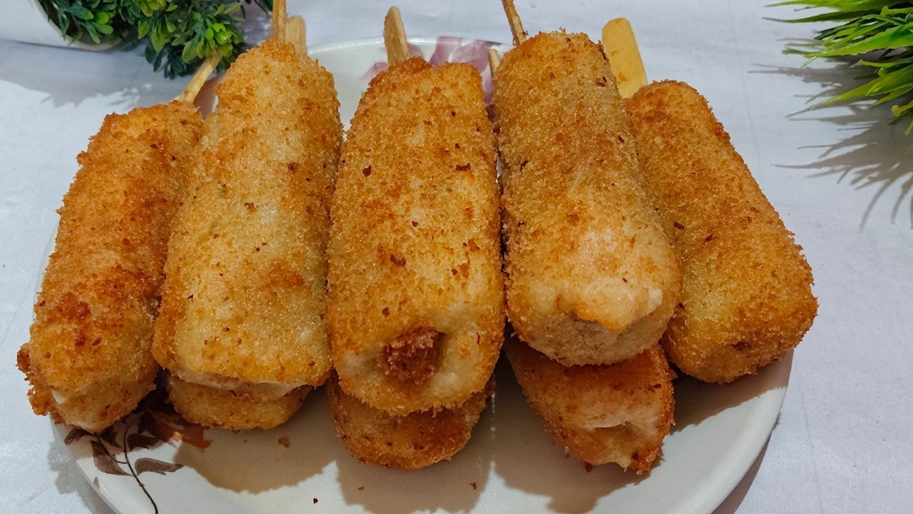 Crispy chicken stick roll/Chicken Pop /Stick roll recipe /Ramadan Iftar ...