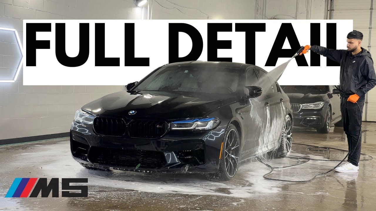 BMW M5 Full Detail- Engine Bay Cleaning, Deeply Clean Rims, Exterior ...