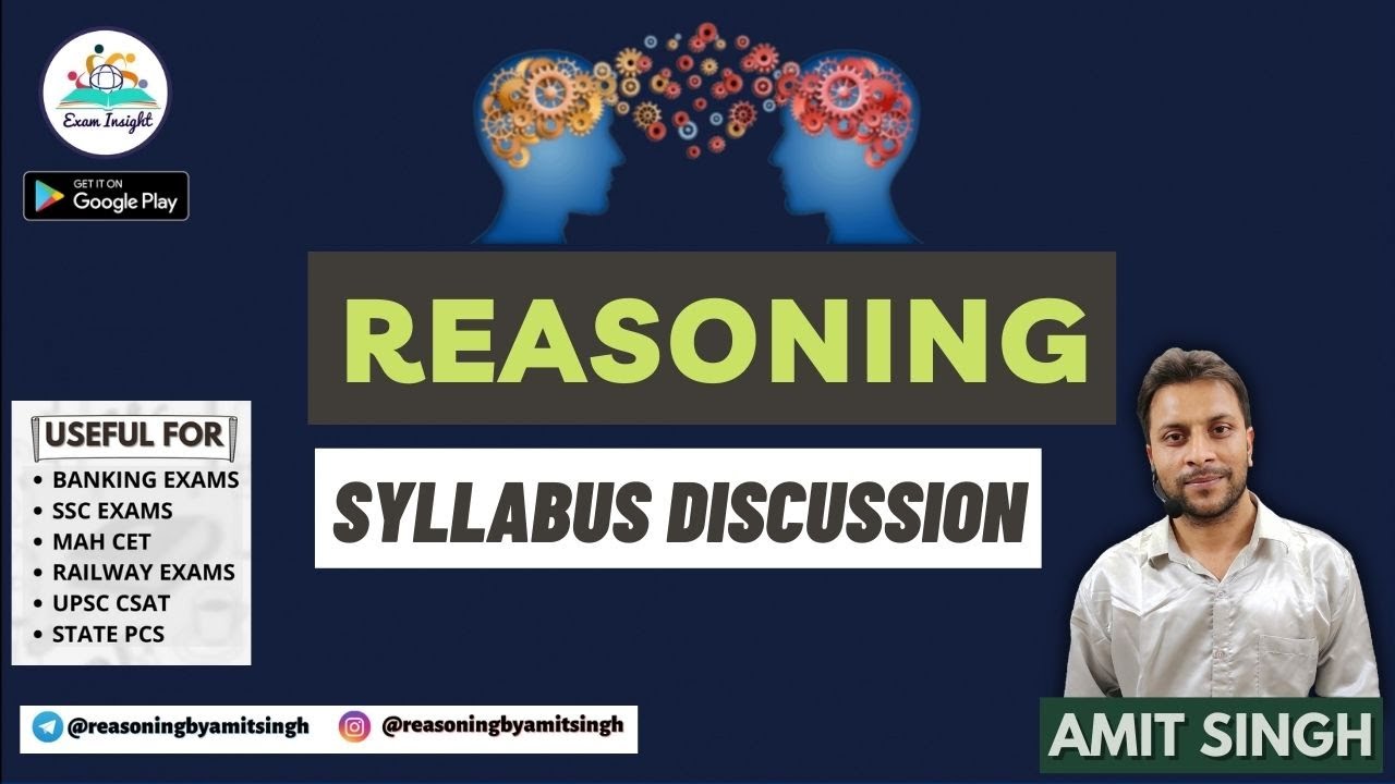 Complete Reasoning Syllabus For SSC CGL CHSL MTS IBPS CLERK PO NTPC CET
