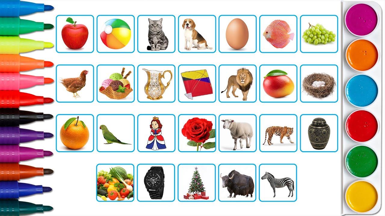 Learn words and alphabets with board books, english varnmala, learn ...